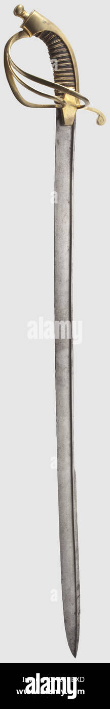 A model 1855 sabre,for officers of the Russian navy Pipe-back blade ...