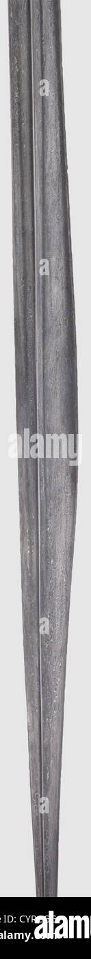 A North African sabre with a flyssa-shaped blade,19th century Long ...