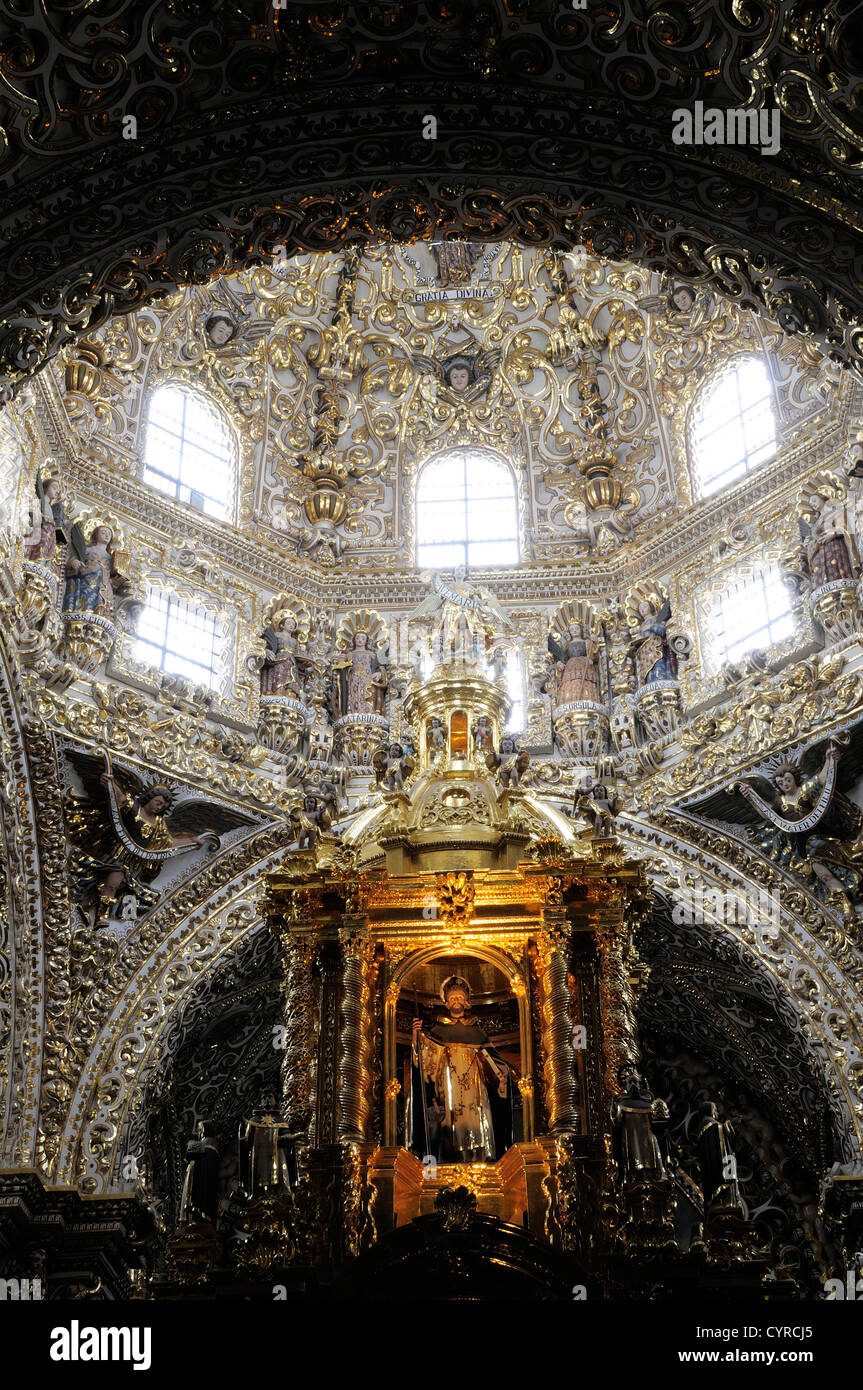 Baroque Capilla del Rosario or Rosary Chapel in the Church of Santo ...