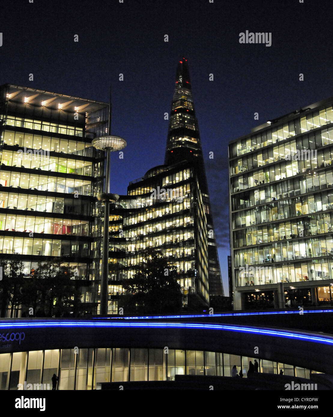 The Shard at night London England Stock Photo - Alamy