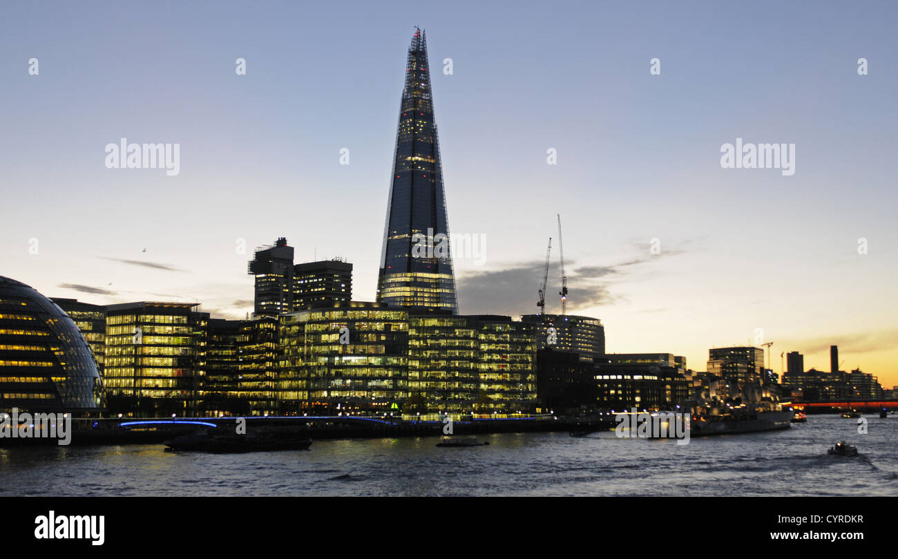 Night nighttime illuminated neon lights view vista hi-res stock ...