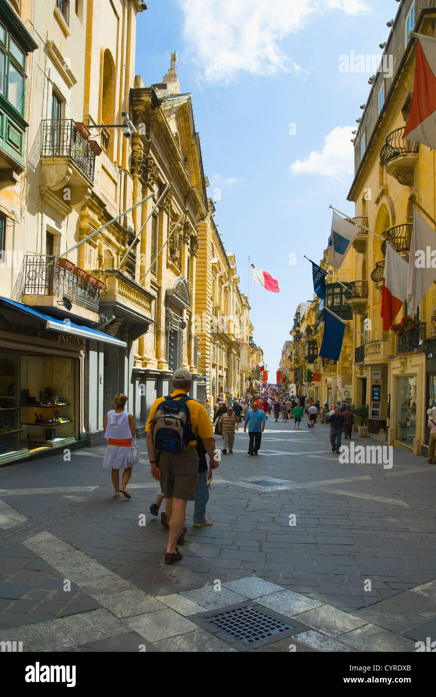 Valetta flag hi-res stock photography and images - Alamy