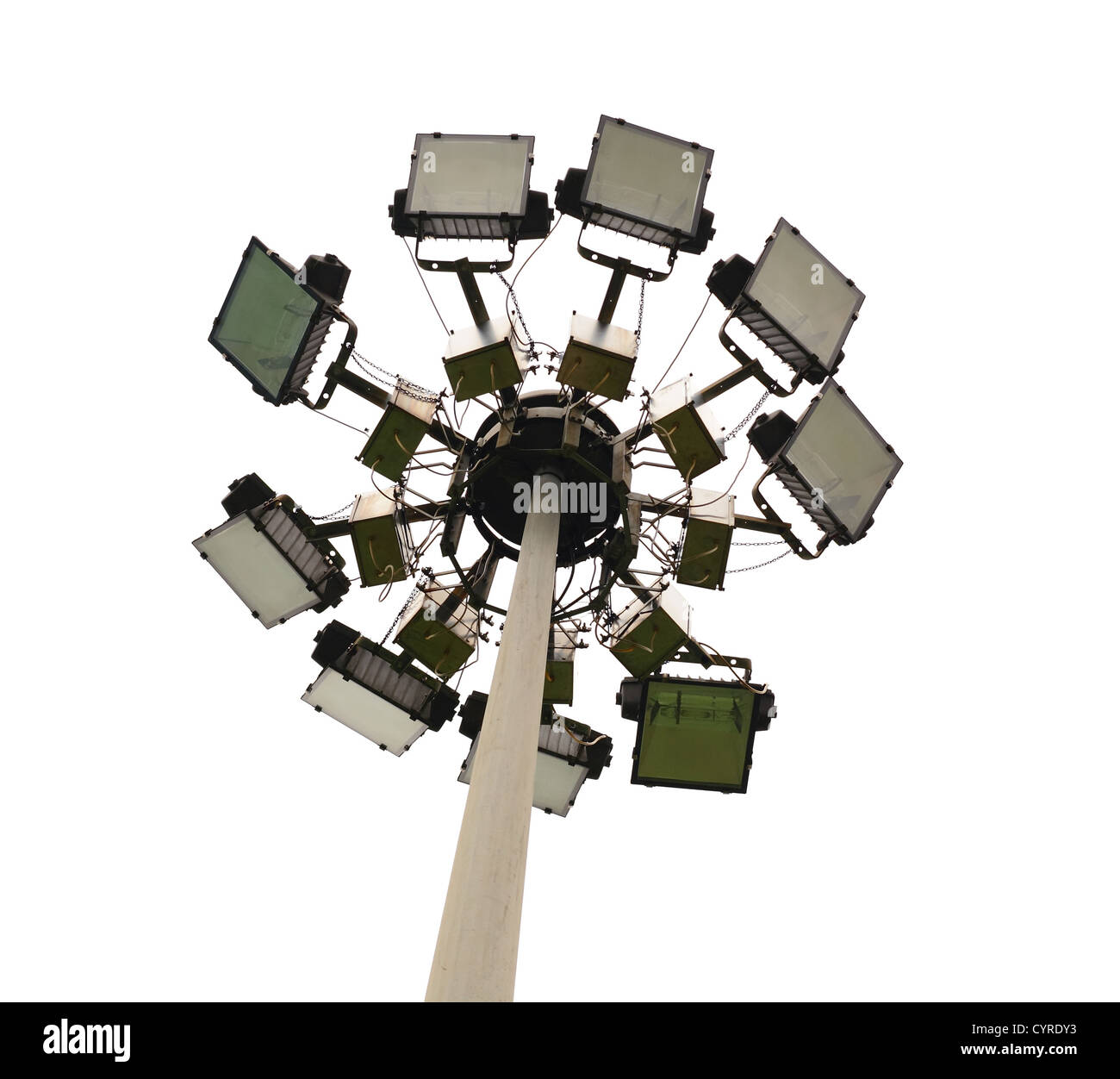 Blue traffic light night Cut Out Stock Images & Pictures - Alamy