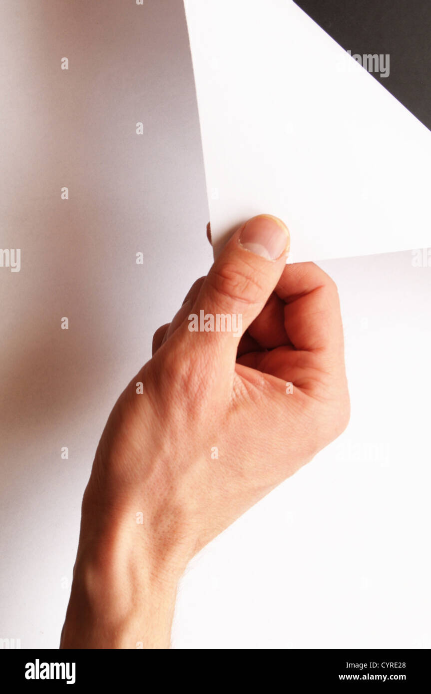 Flip book hand hi-res stock photography and images - Alamy