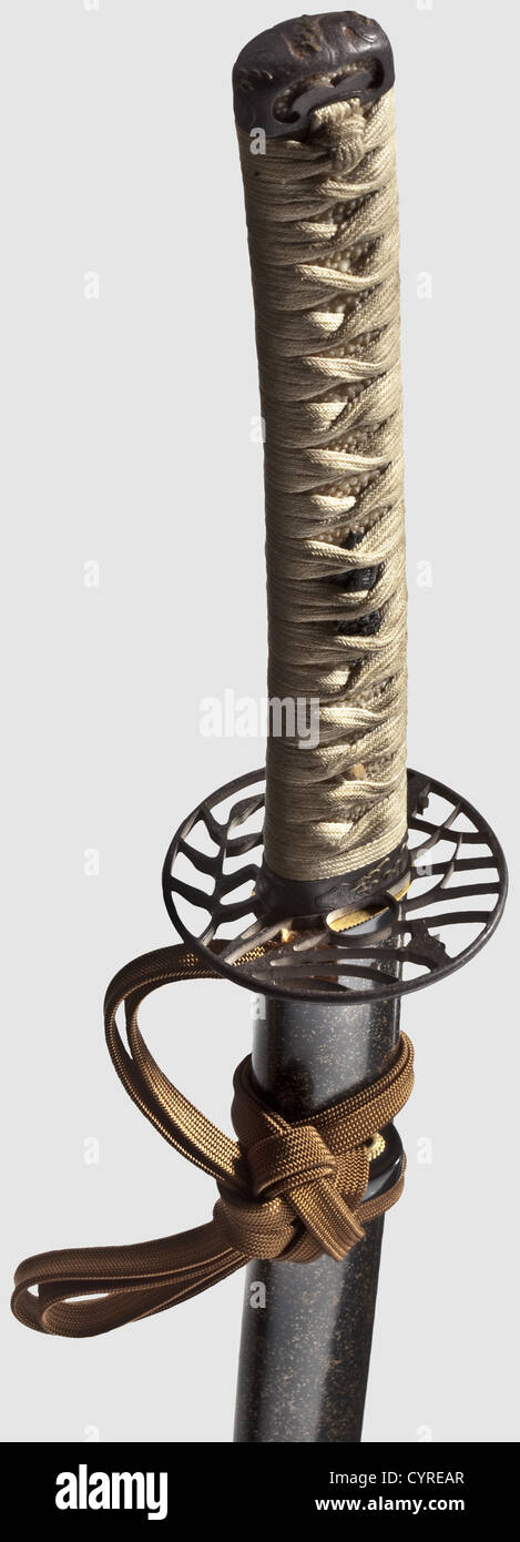 A katana,Japan,circa 1680 Blade shinogi-zukuri,slight torii-zori. Chu ...