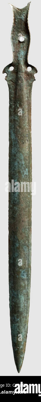 A bronze sword,Central Europe,circa 1000 B.C. Bronze with slight ...