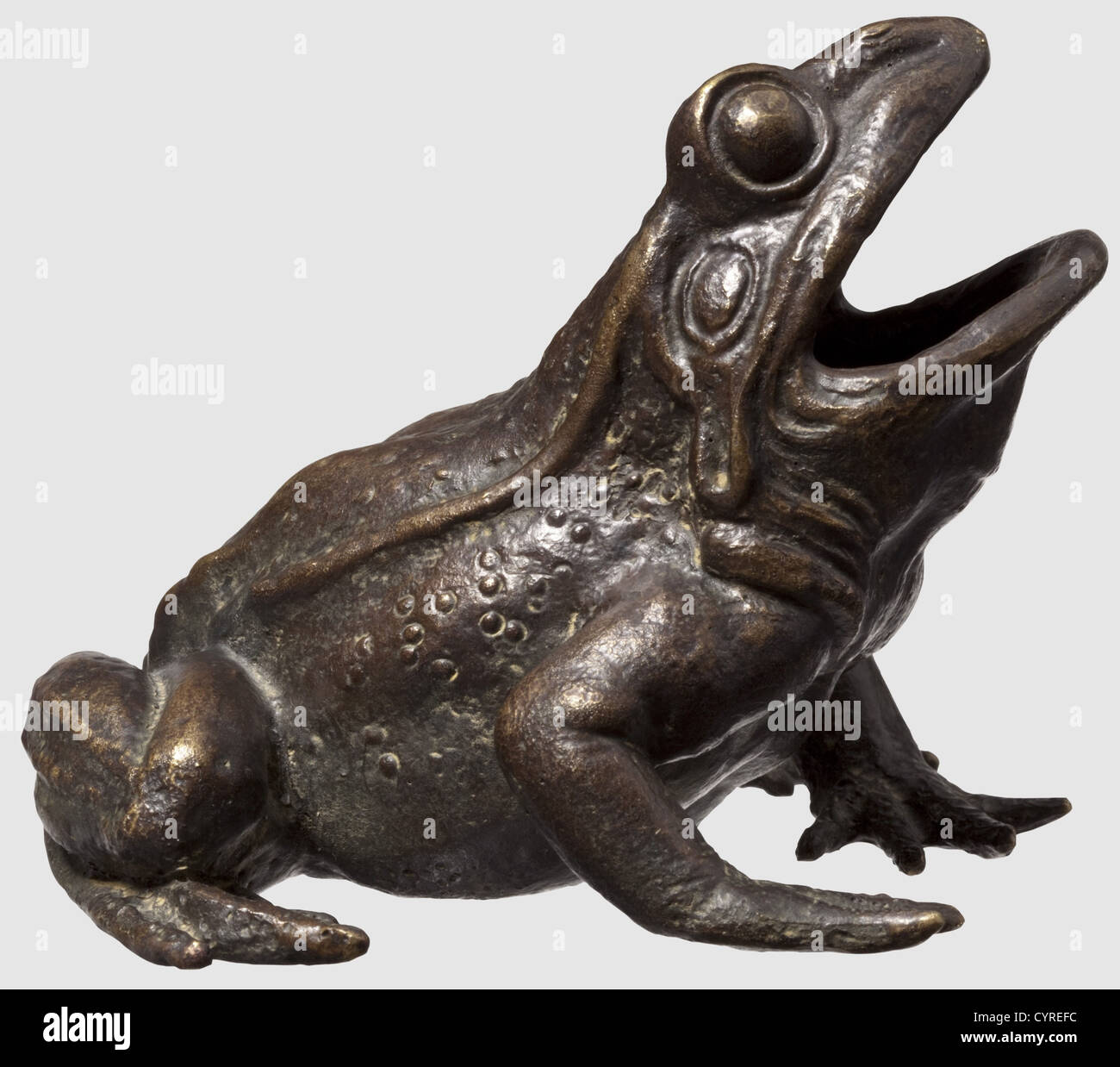 A small German Renaissance bronze, mid 16th century Hollow cast bronze ...