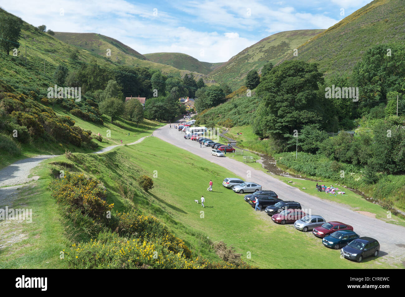 Carding Mill Valley near Church Stretton, the Long Mynd, Shropshire ...