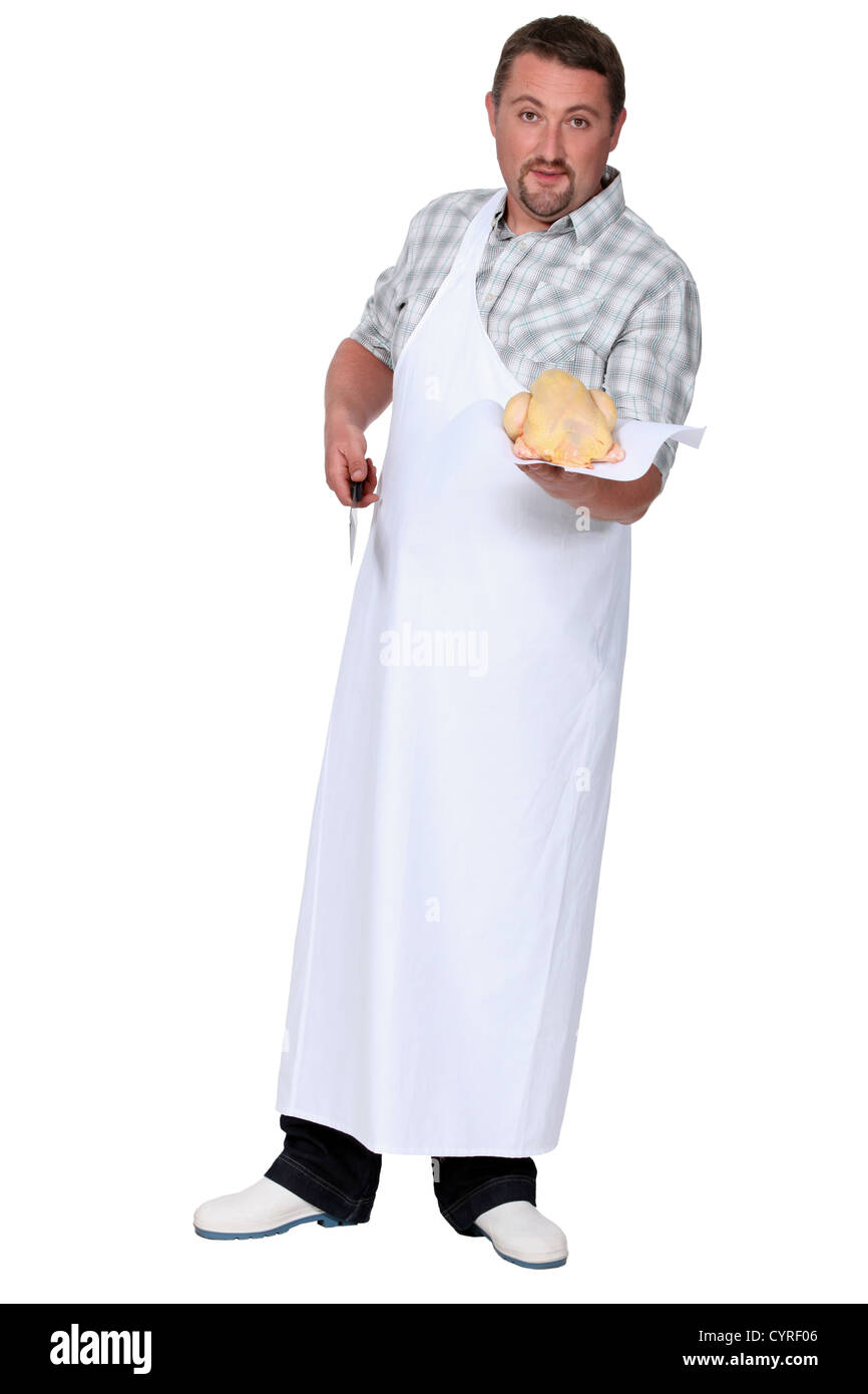 Butcher standing knife Cut Out Stock Images & Pictures - Alamy