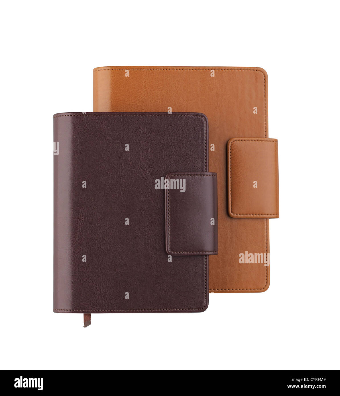 Leather organizer best for your planning Stock Photo - Alamy