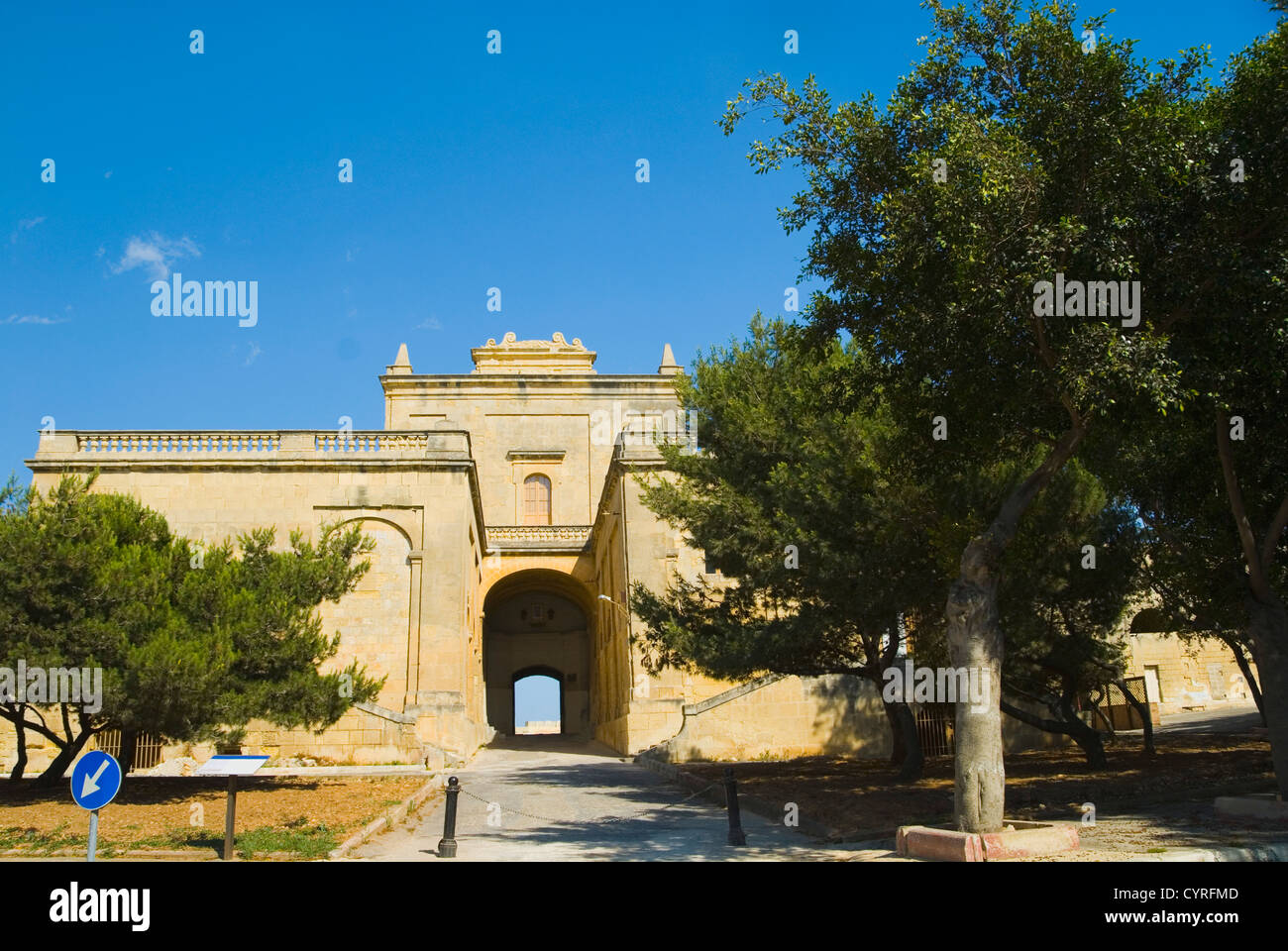 Entrance of a fort, Malta Stock Photo - Alamy