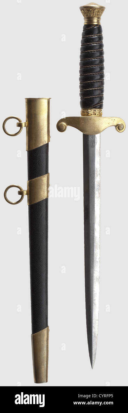 A model 37 dagger,for officers of the waters customs The blade with ...