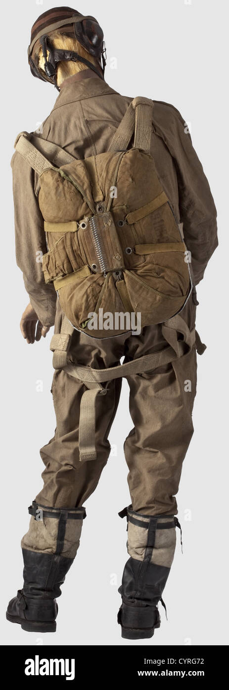 Special summer flight suit with accessories,Mesh cap with brown leather ...