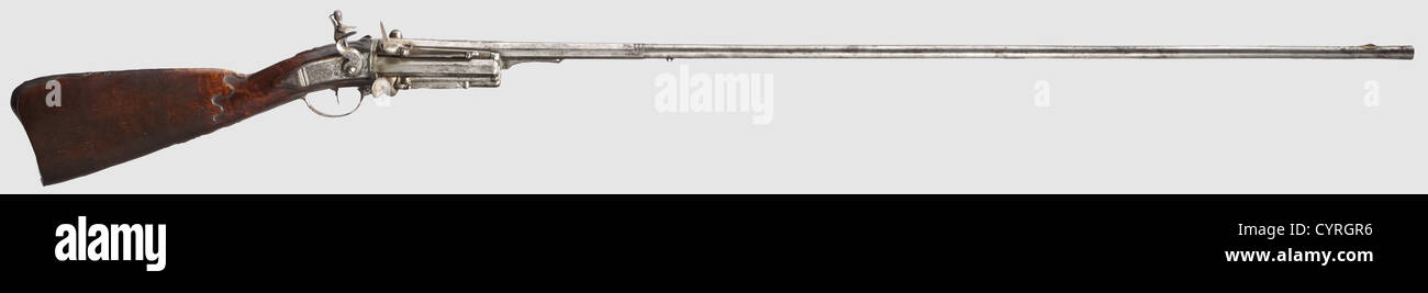 A rare flintlock revolving musket from the gunroom of Franz Anton Count ...