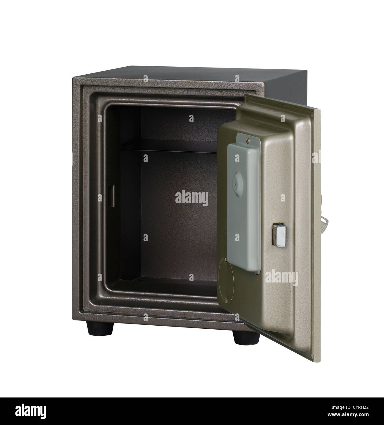 security safe isolated on white Stock Photo - Alamy