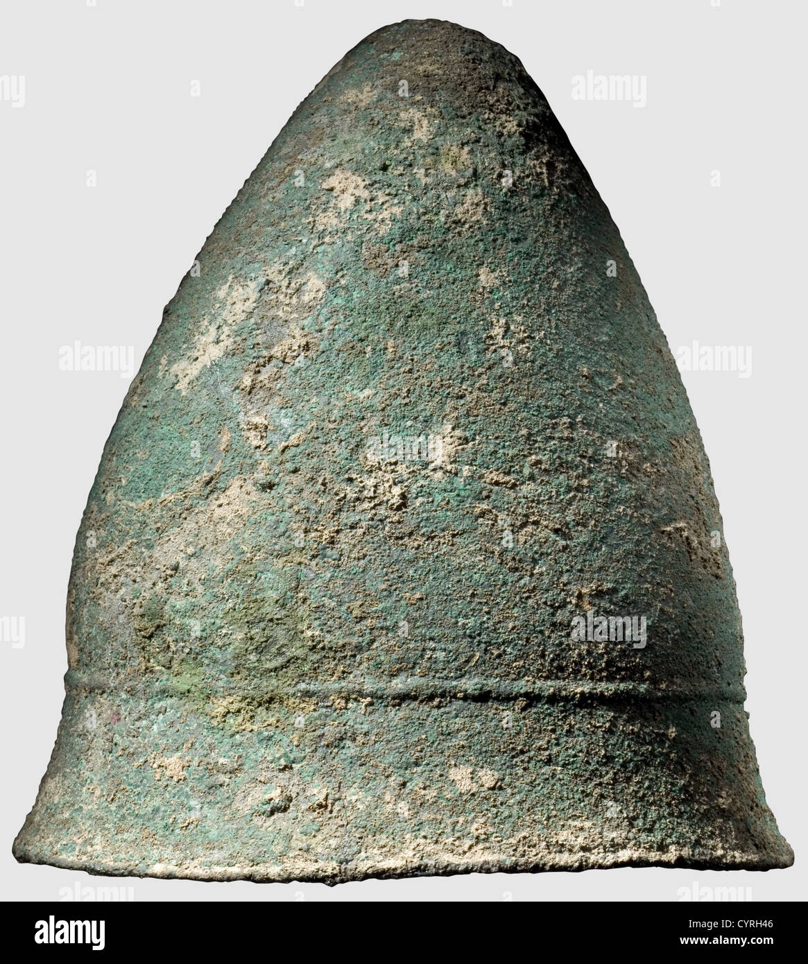 Hellenistic Pilos type helmet,4th - 3rd century B.C. Bronze. Of conical ...