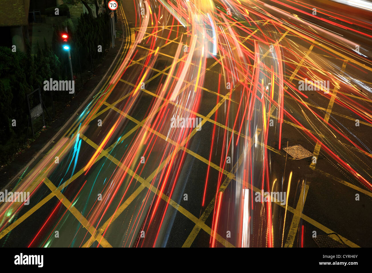 Rush Hour at Night Stock Photo - Alamy