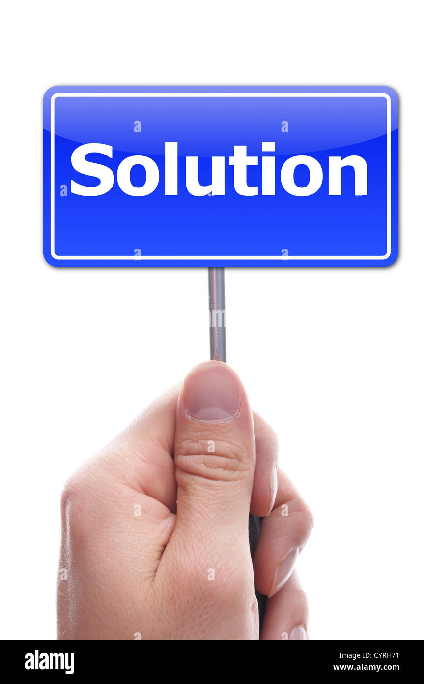 problem and solution concept with hand word and paper Stock Photo - Alamy