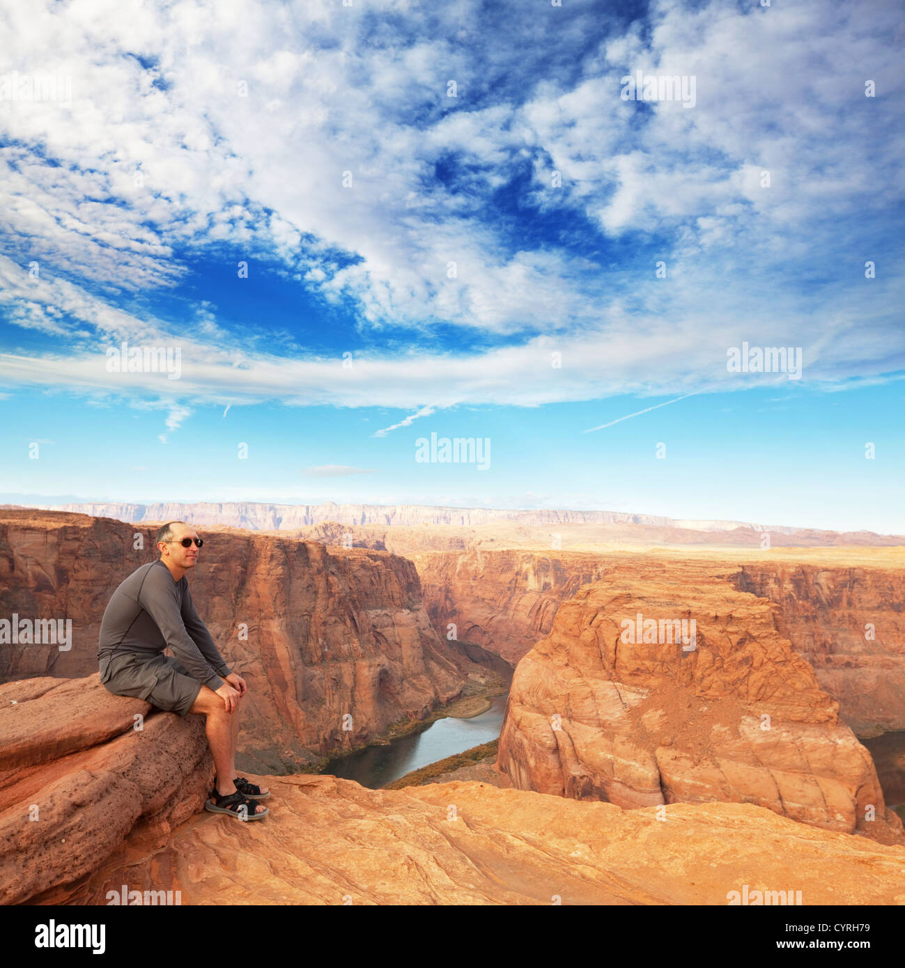 Horse-Shoe bend at Utah Stock Photo - Alamy