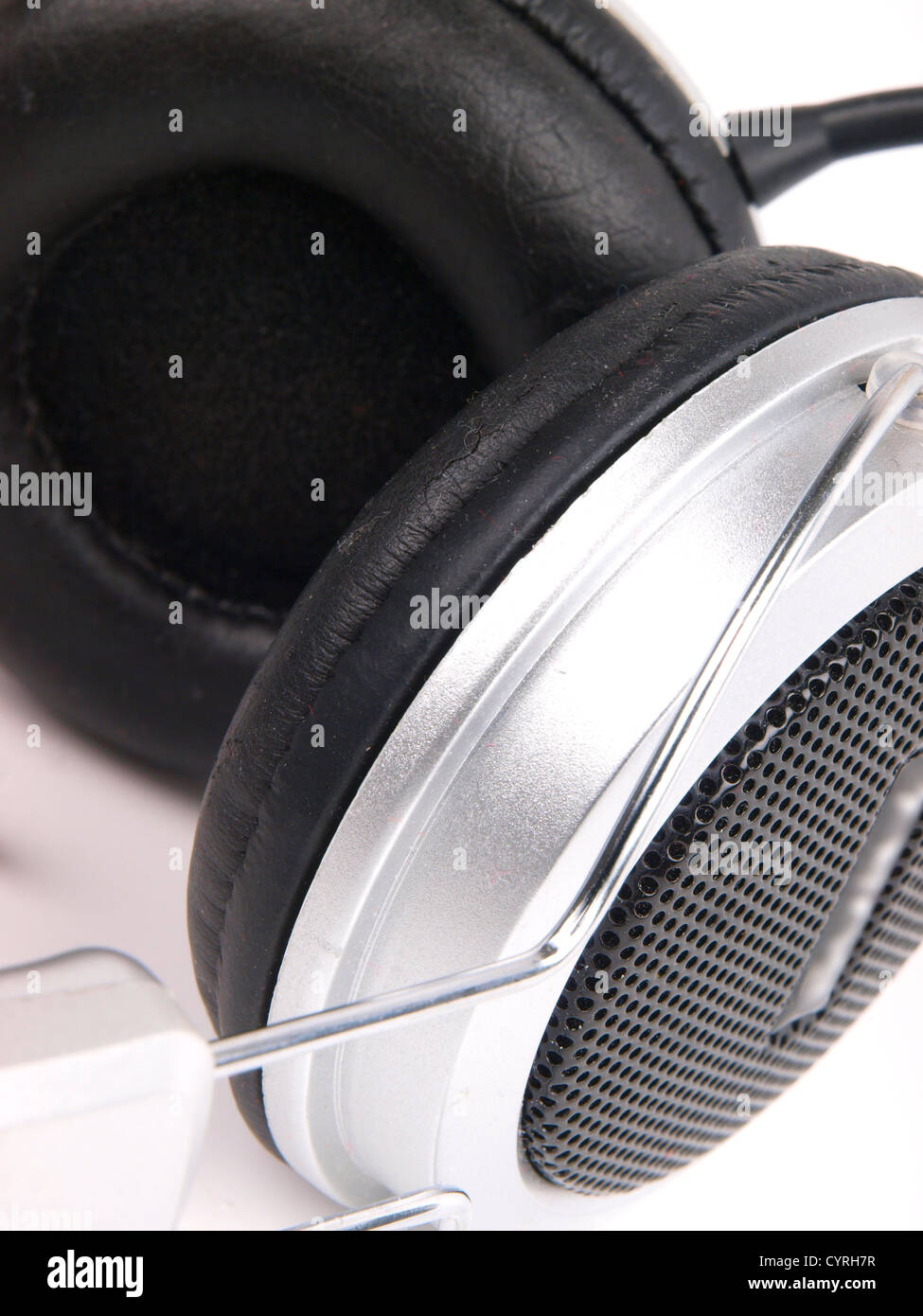 Headset. Close up on white background Stock Photo - Alamy