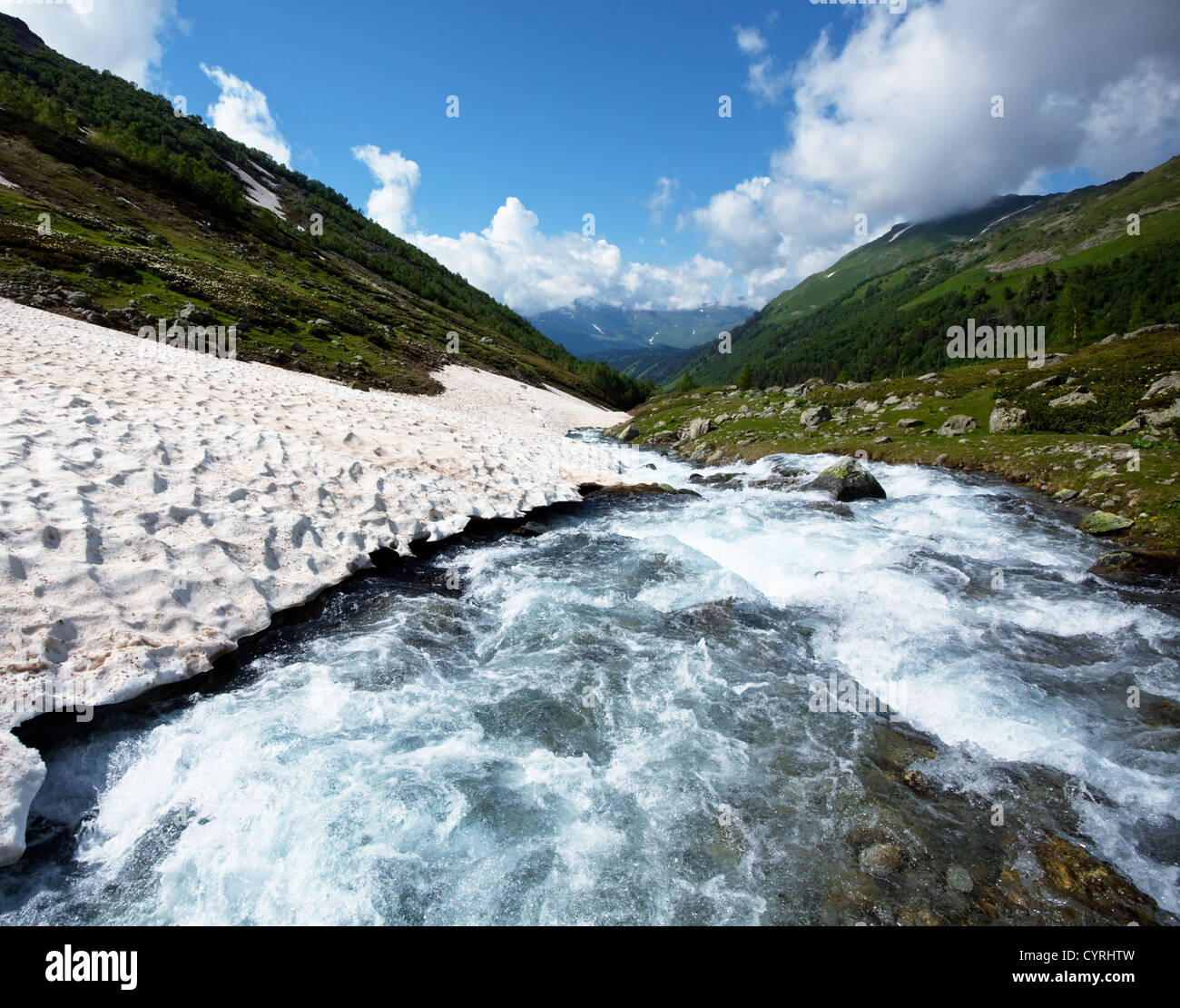 Clean mountain river Stock Photo - Alamy