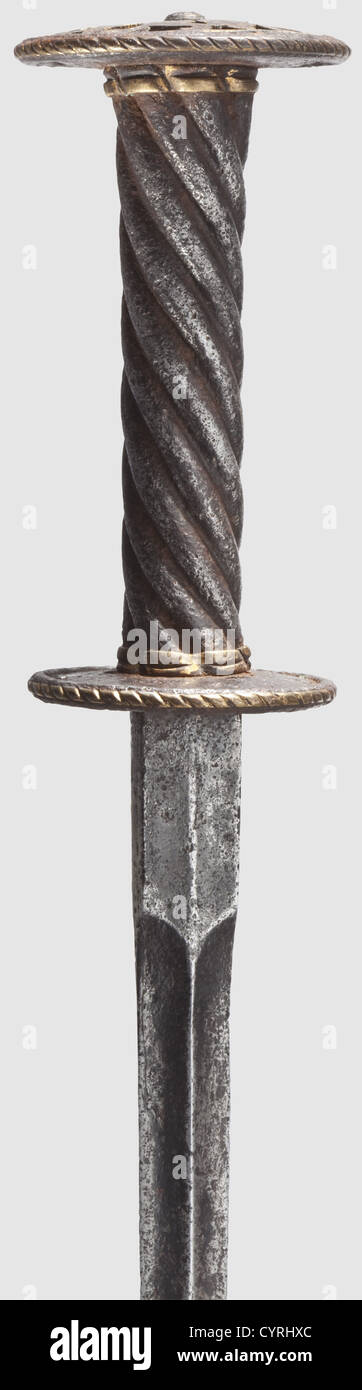 A rare decorated rondel dagger,Italian/South German,1st quarter of the ...