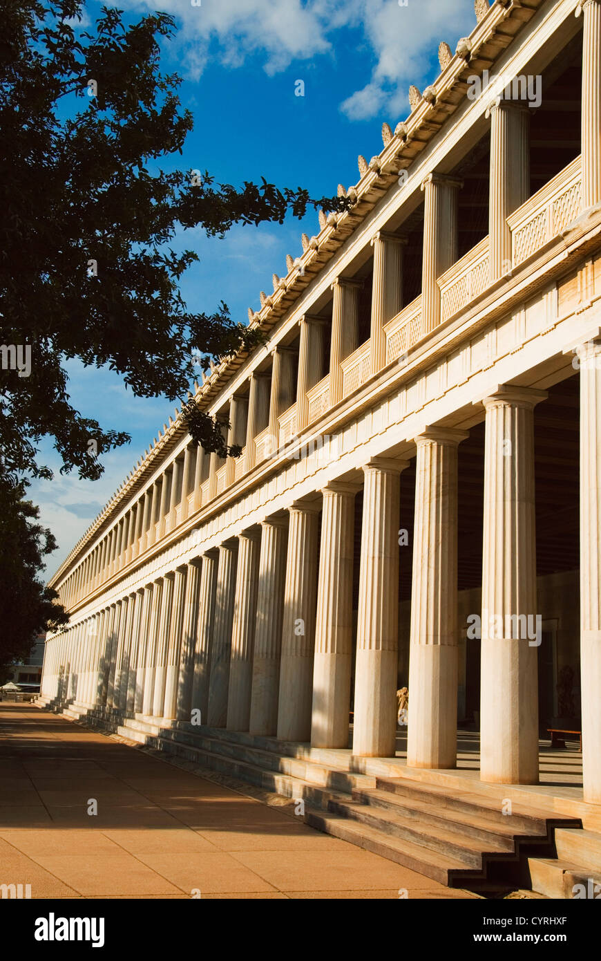 Colonnade of an ancient museum, Stoa of Attalos, The Ancient Agora ...