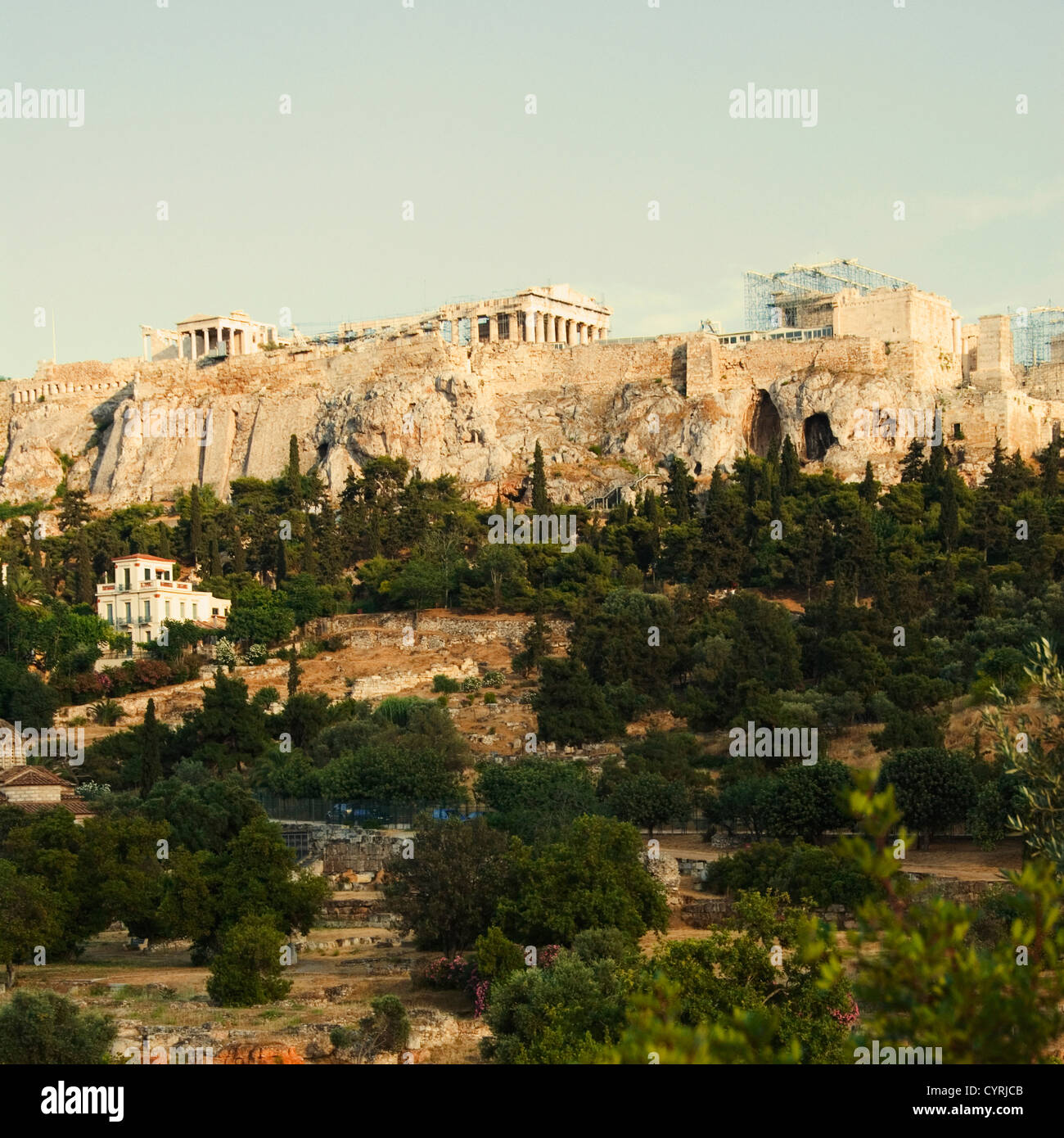 Citadel under renovation, Acropolis, Athens, Greece Stock Photo - Alamy