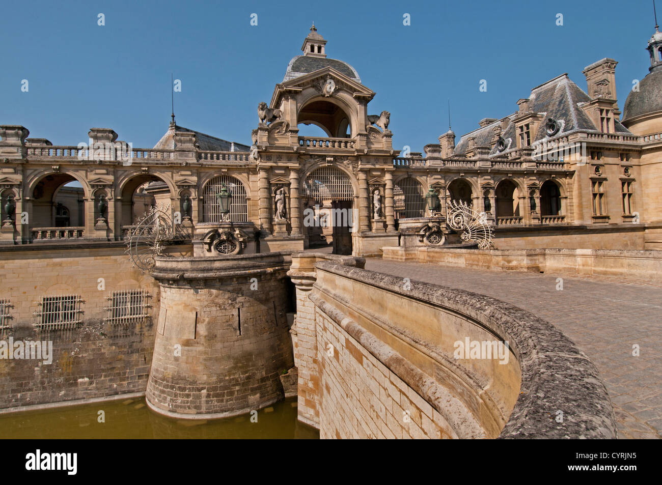 The Château de Chantilly Musee Condee region Picardy France French ...