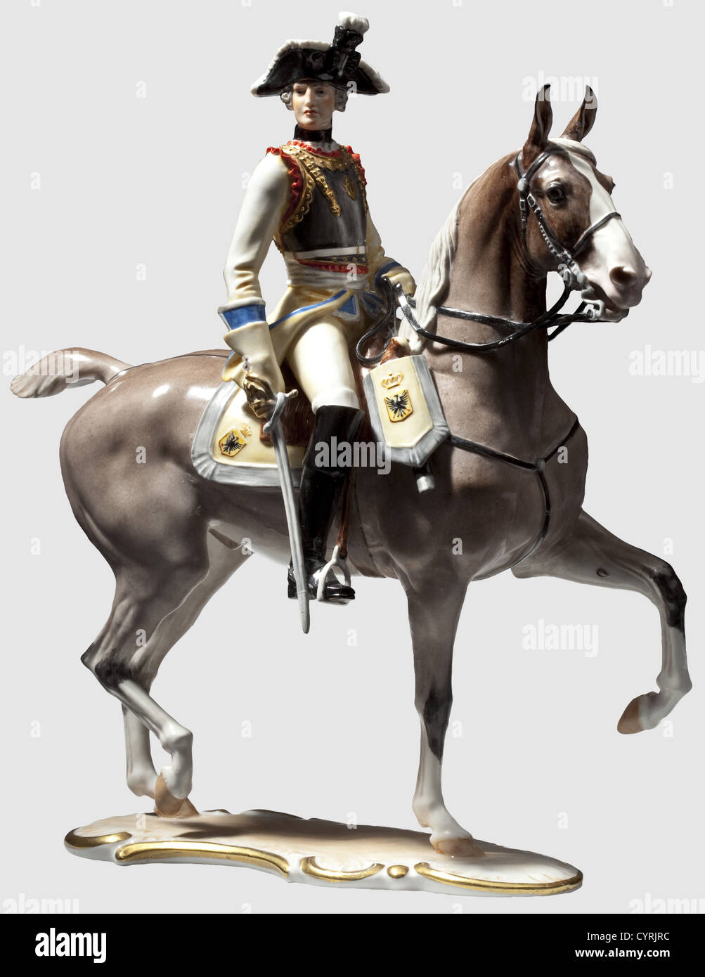 A Seydlitz-Cuirassier Officer,Allach Porcelain Factory A very rare ...