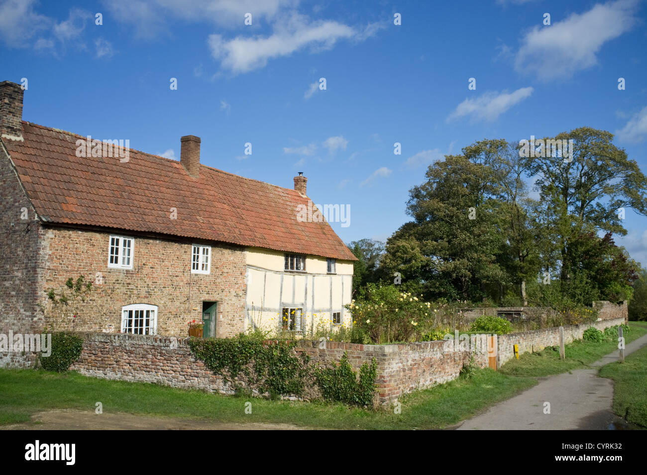 The village of Frampton on Severn timber framed cottage near Gloucester ...