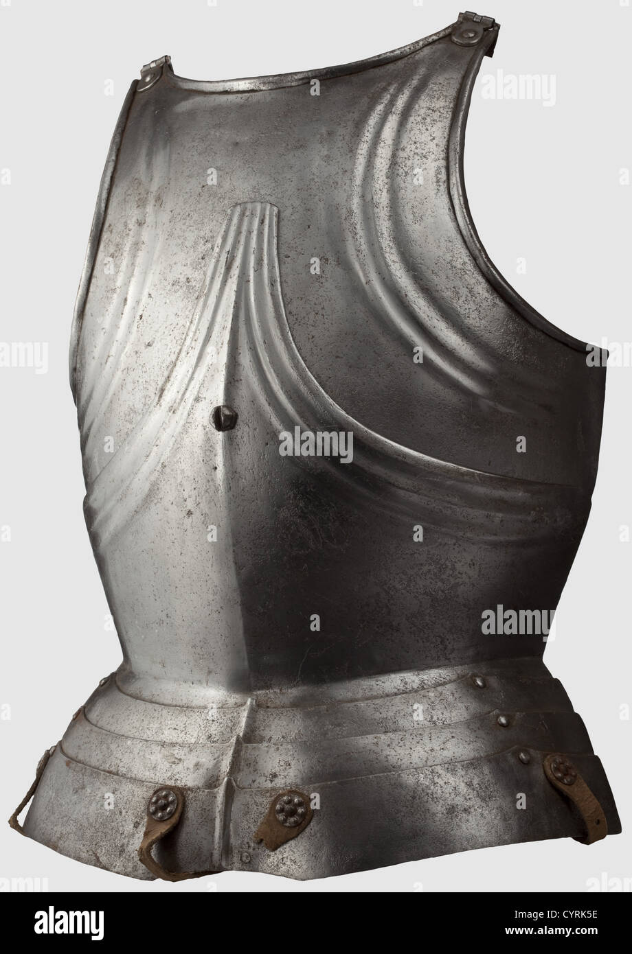 A German Gothic breast-plate,circa 1470 - 1490 Two-piece construction ...