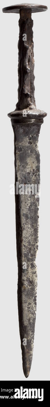 A rondel dagger,England,mid 15th century Robust tapering blade,the back ...