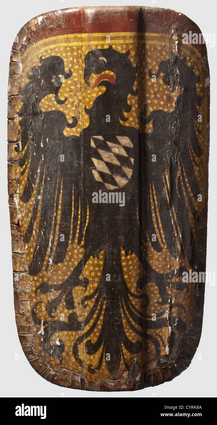 A South German hand-pavise,late 15th/early 16th century Rectangular ...