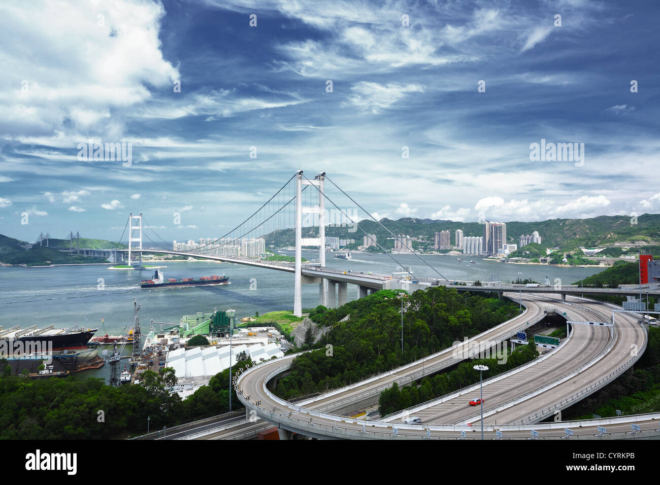 Tsing Ma Bridge Stock Photo - Alamy