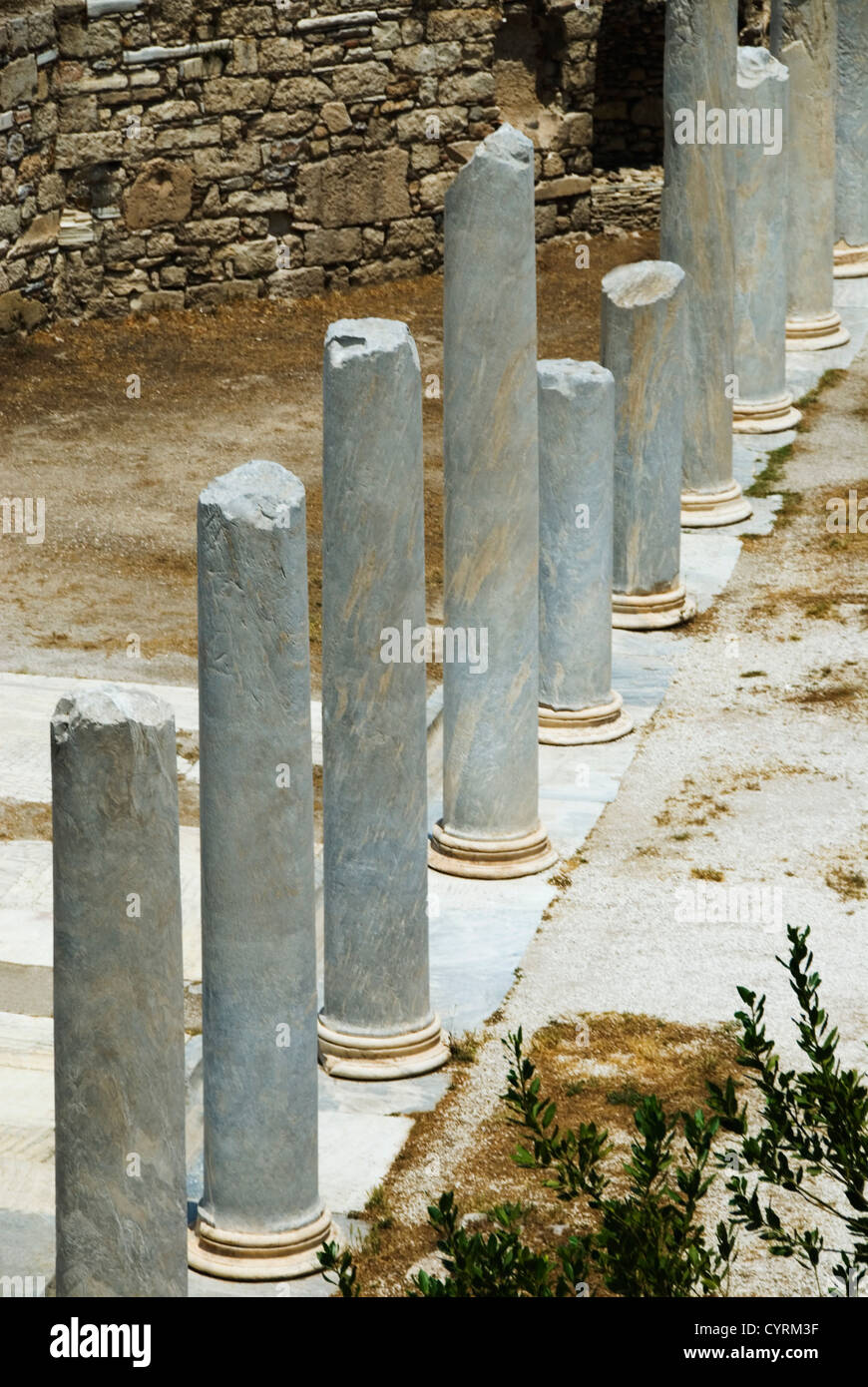 Columns in the courtyard, Roman Agora, Athens, Greece Stock Photo - Alamy