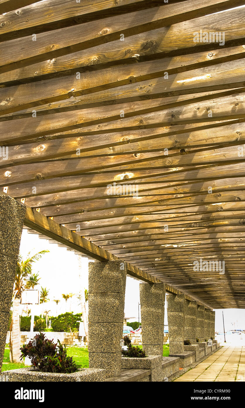 Abstract architecture of corridor in outdoor in day Stock Photo - Alamy