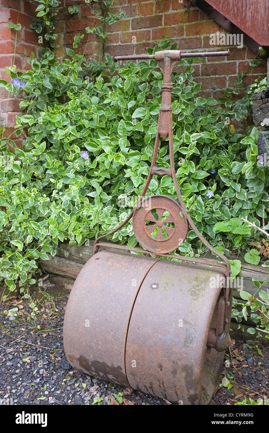 Old lawn roller hi-res stock photography and images - Alamy