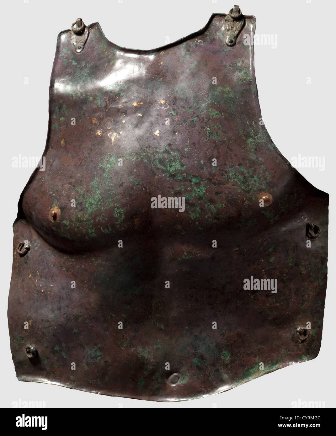 A Greek Muscled Cuirass4th Century Bcbronzethe Breastplate With Clearly Modelled Musculature
