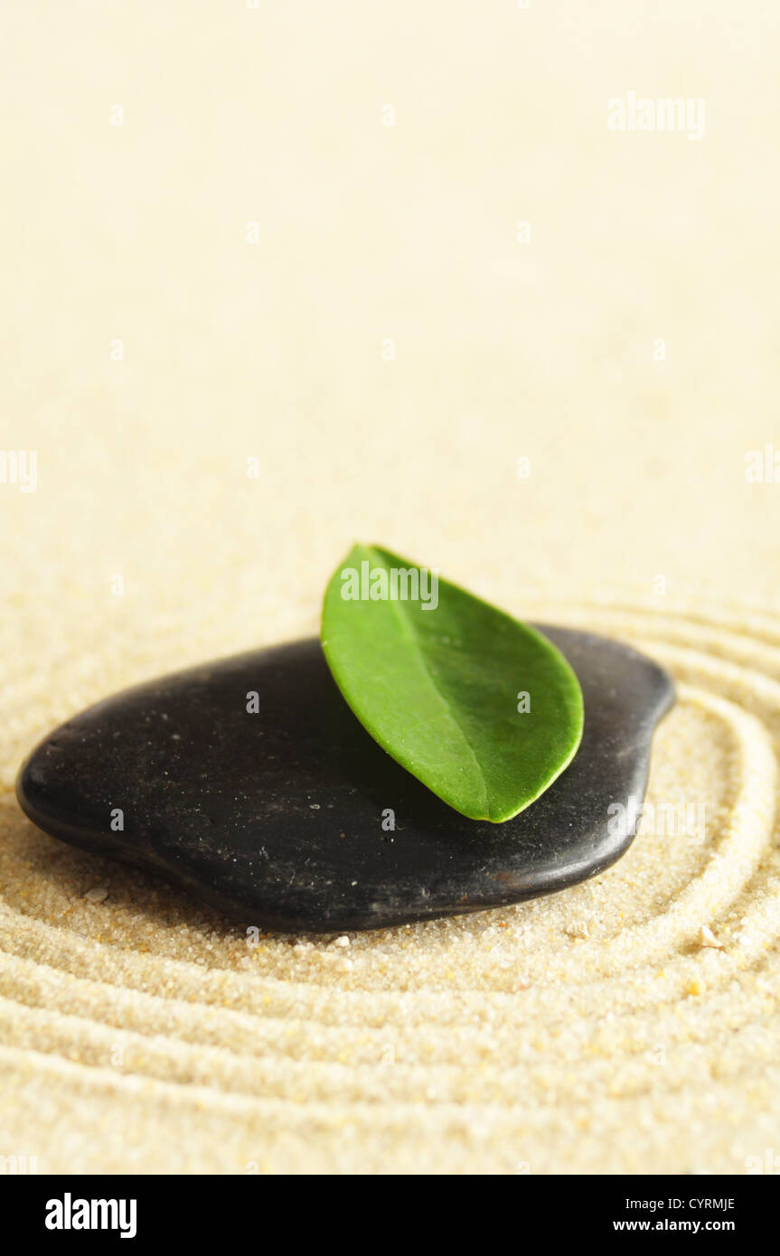 japanese zen garden showing wellness or spa concept Stock Photo - Alamy