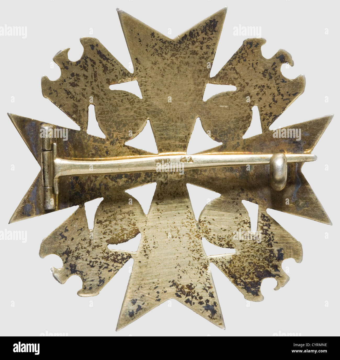 An Order of the German Eagle, 4th Class Breast Cross Gilt silver and ...