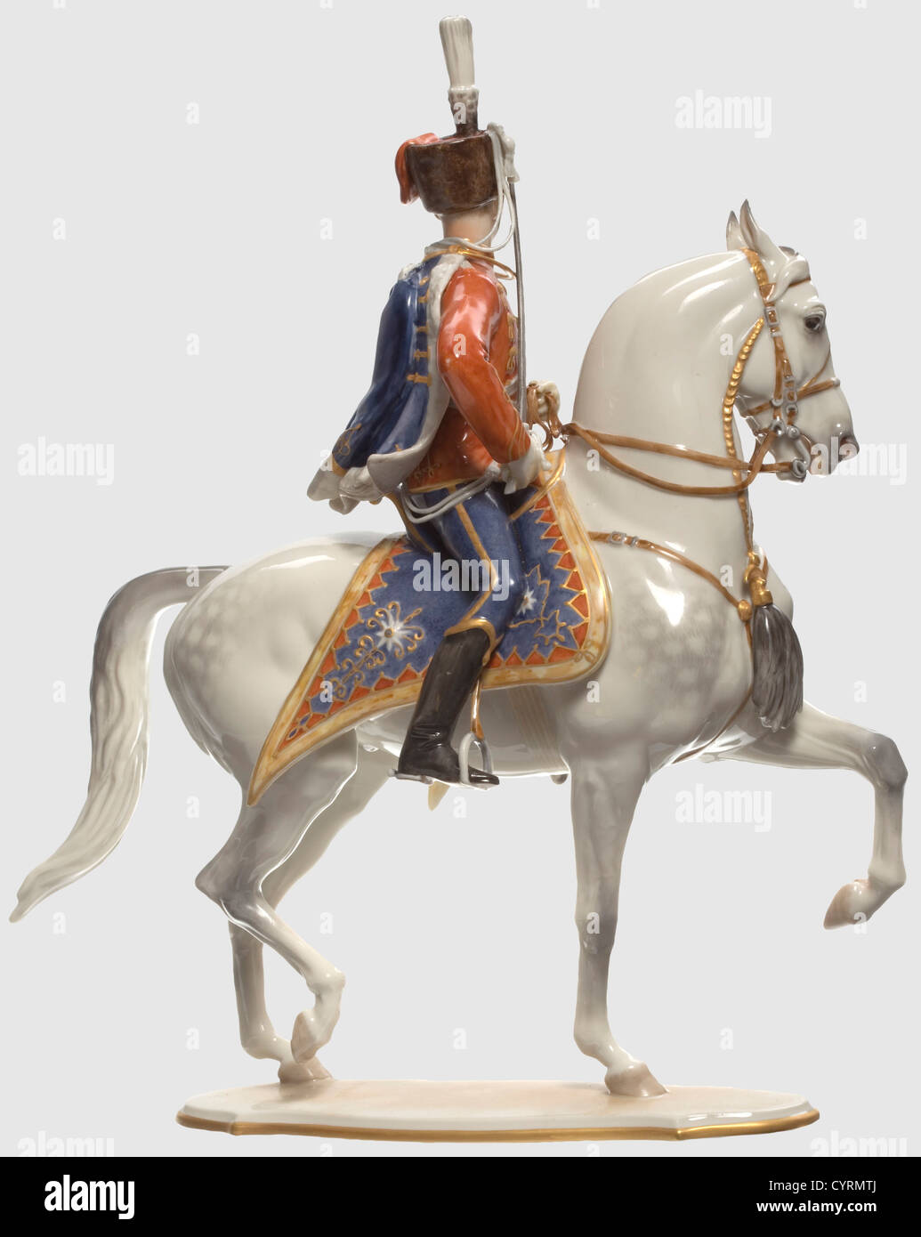 Guard Hussar,Allach Porcelain Factory Early issue porcelain figure ...