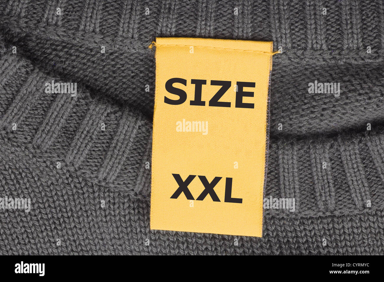 xxl size or extra large on fashion label tag Stock Photo - Alamy