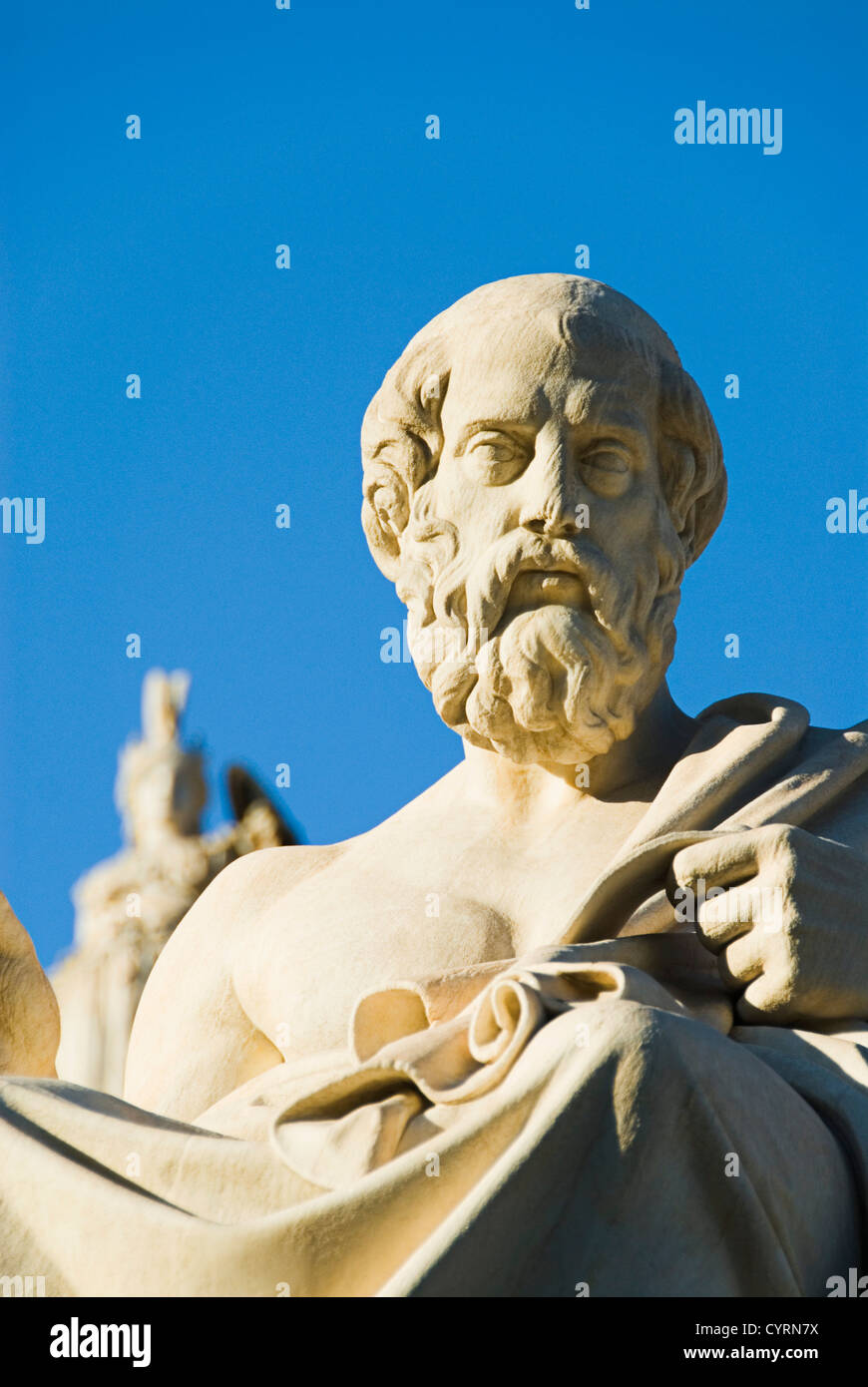 Athens statue plato in hi-res stock photography and images - Alamy