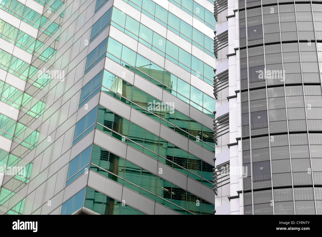 Office buildings exterior with glass windows in modern city Stock Photo ...