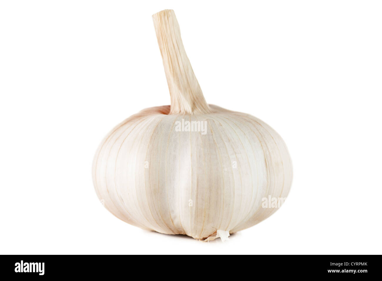Closeup view of garlic isolated on white background Stock Photo - Alamy