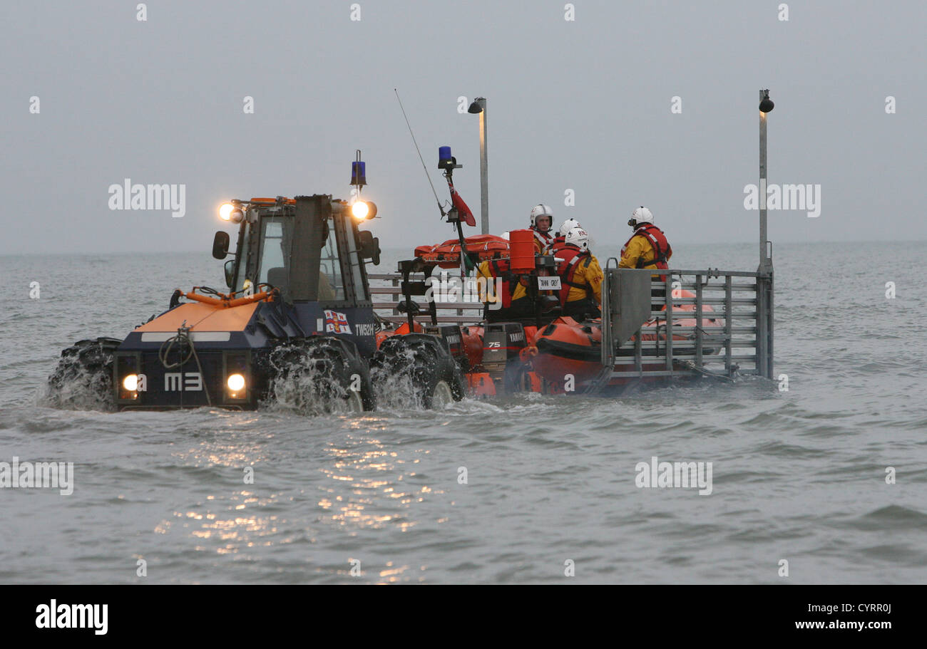Lifeboat tractor hi-res stock photography and images - Alamy