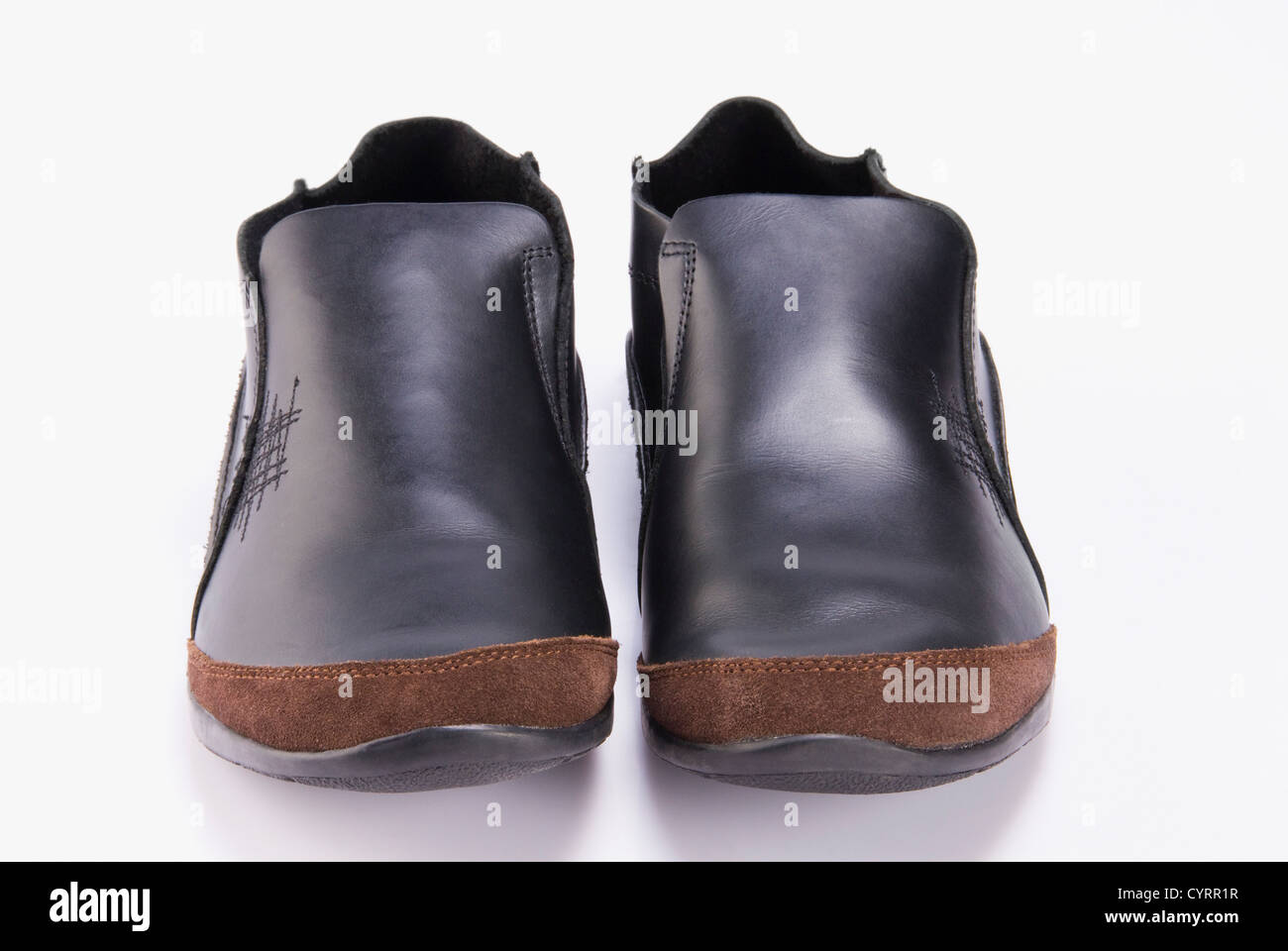 Close-up of a pair of leather shoes Stock Photo - Alamy