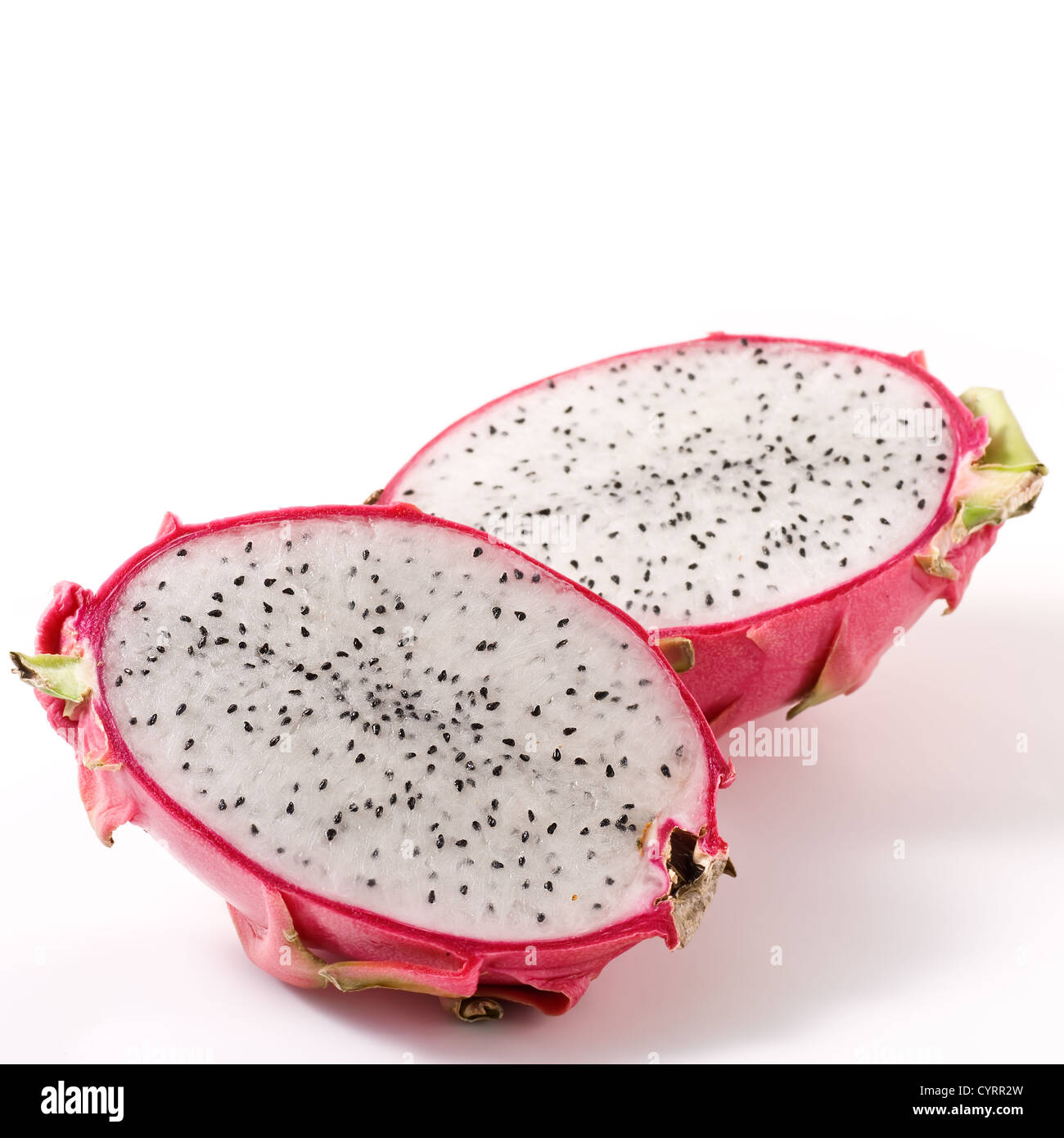 Attractive dragon fruit, pitaya isolated on white background Stock ...