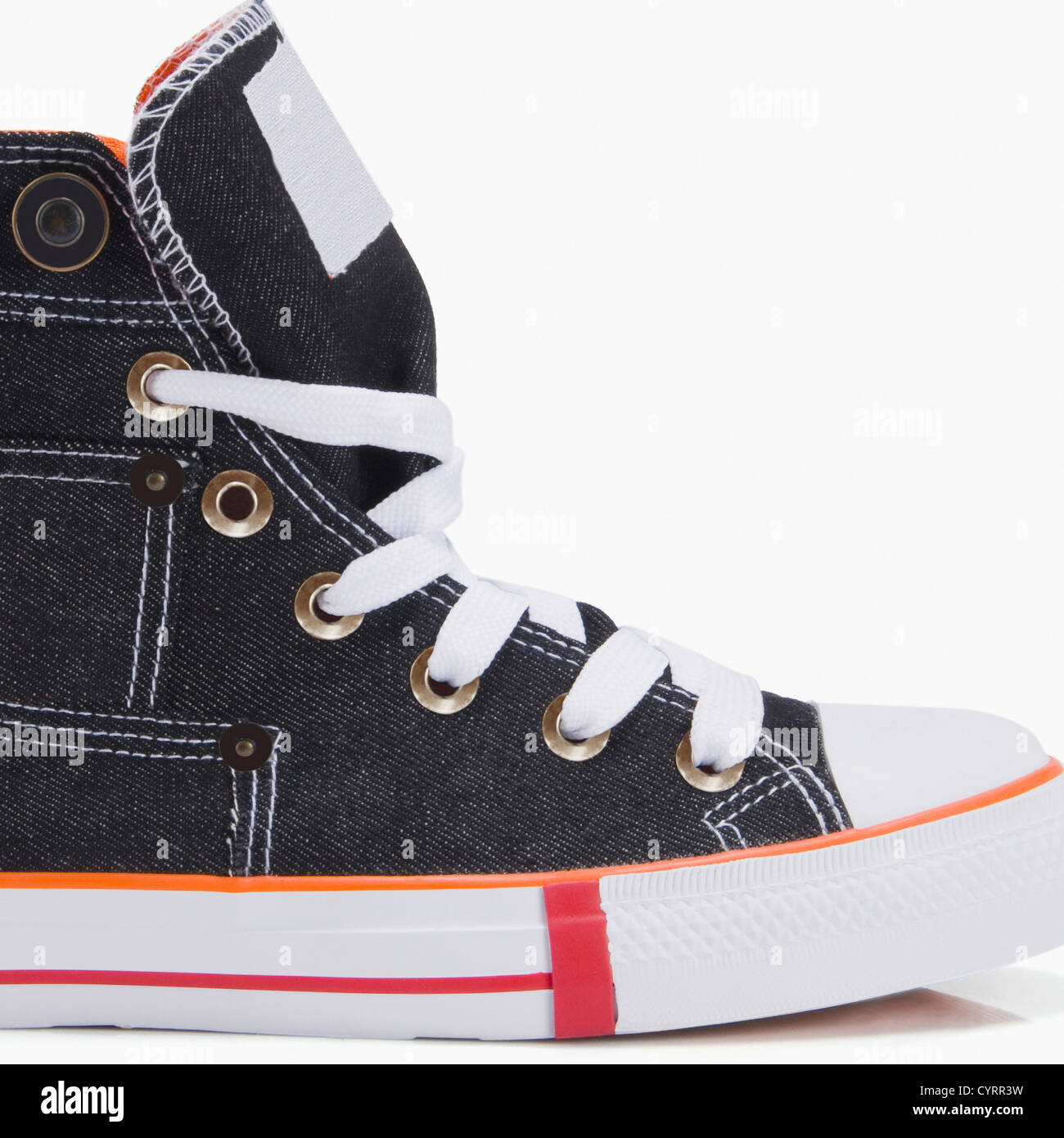 Black canvas shoe hi-res stock photography and images - Alamy